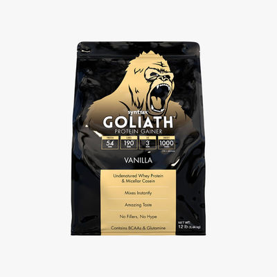 Syntrax Goliath Protein gainer Vanilla 12 lb | Marathon Sports Perú
