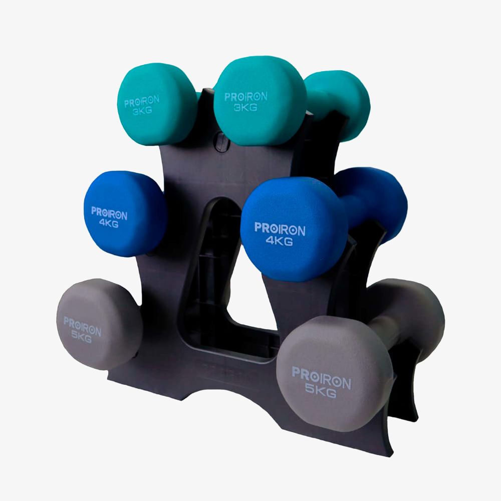 ProIron Set Mancuernas Neopreno 3-4-5 KG | PROIRON | Marca | Productos | Marathon Sports Perú